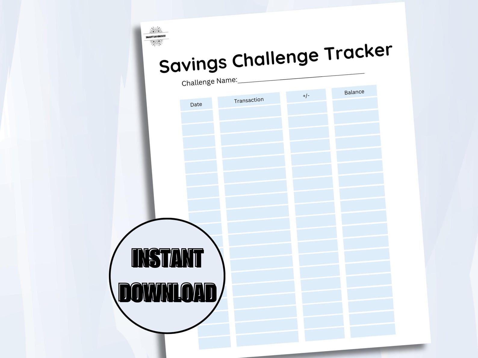 Savings Challenge Trackers: Budgeting Tools (PDF Download) - Etsy