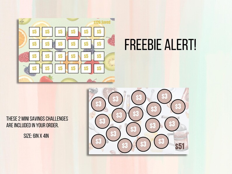 Spare Change Savings Challenge Printable Fun Digital Download for ...