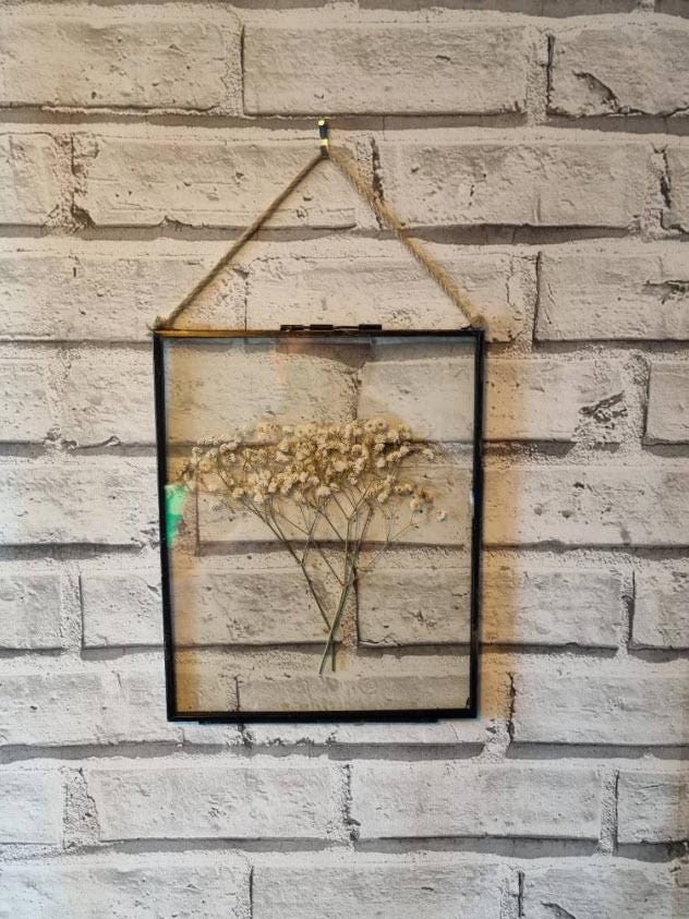 8" X 10" Baby's Breath Hanging Frame | Gypsophila | Pressed Flower Frame | Dried Flower Frames ...