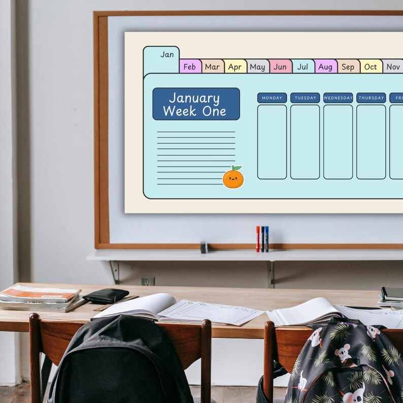 Digital Teacher Planner: Customizable Weekly & Monthly Layouts (canva ...