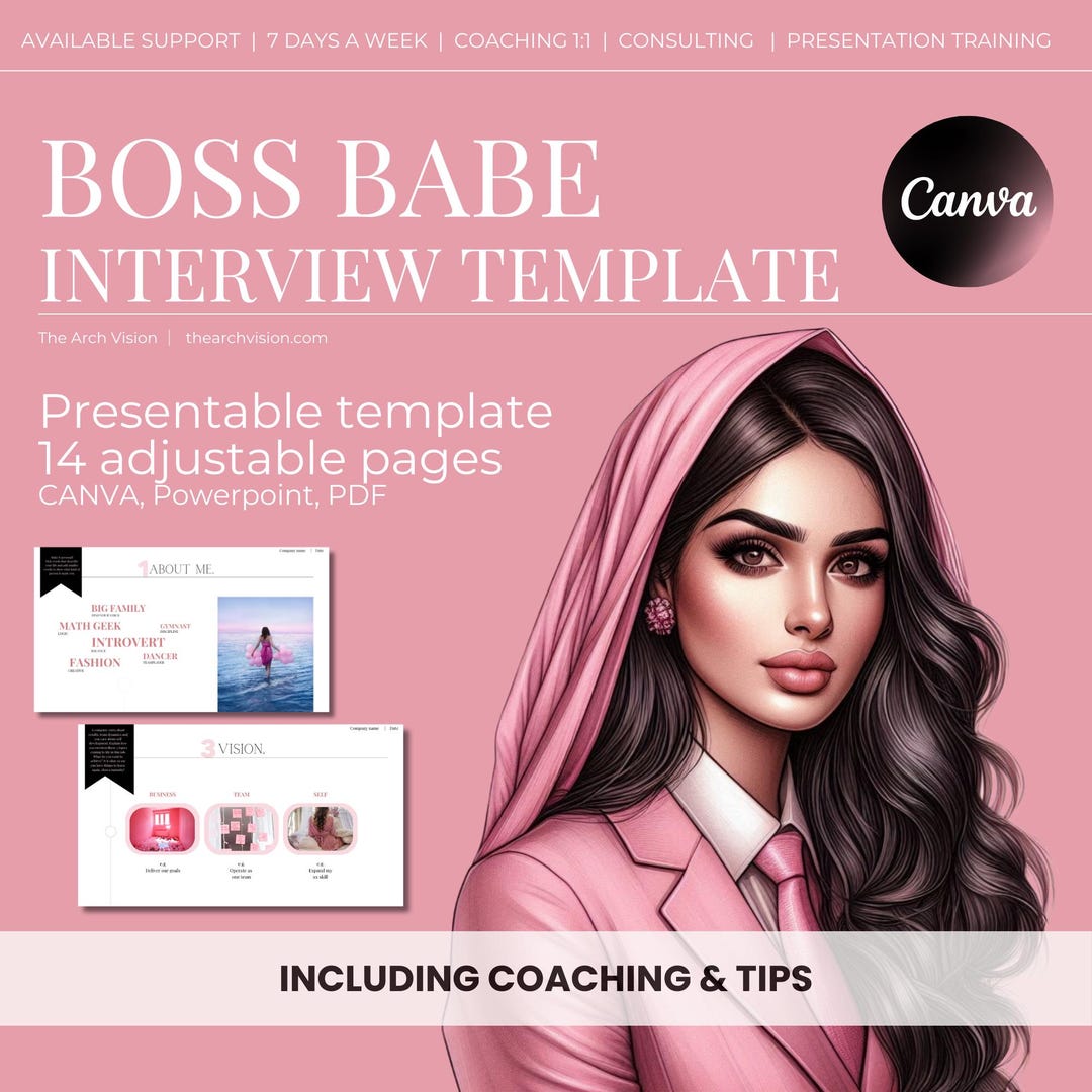 Interview Presentation Template | Professional Job Interview Slideshow ...