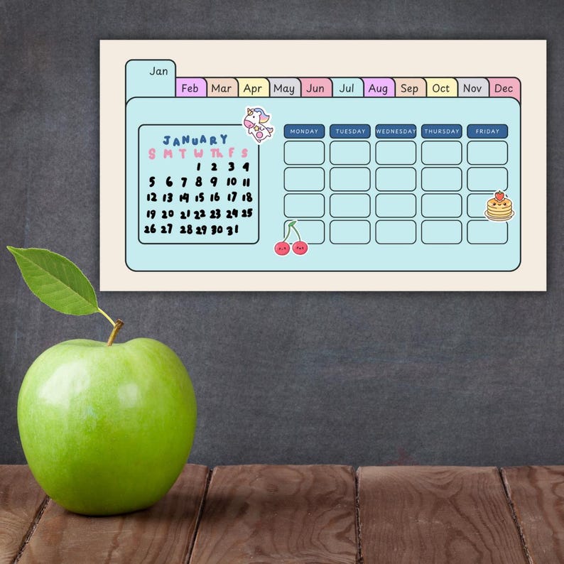 Digital Teacher Planner: Customizable Weekly & Monthly Layouts (canva ...