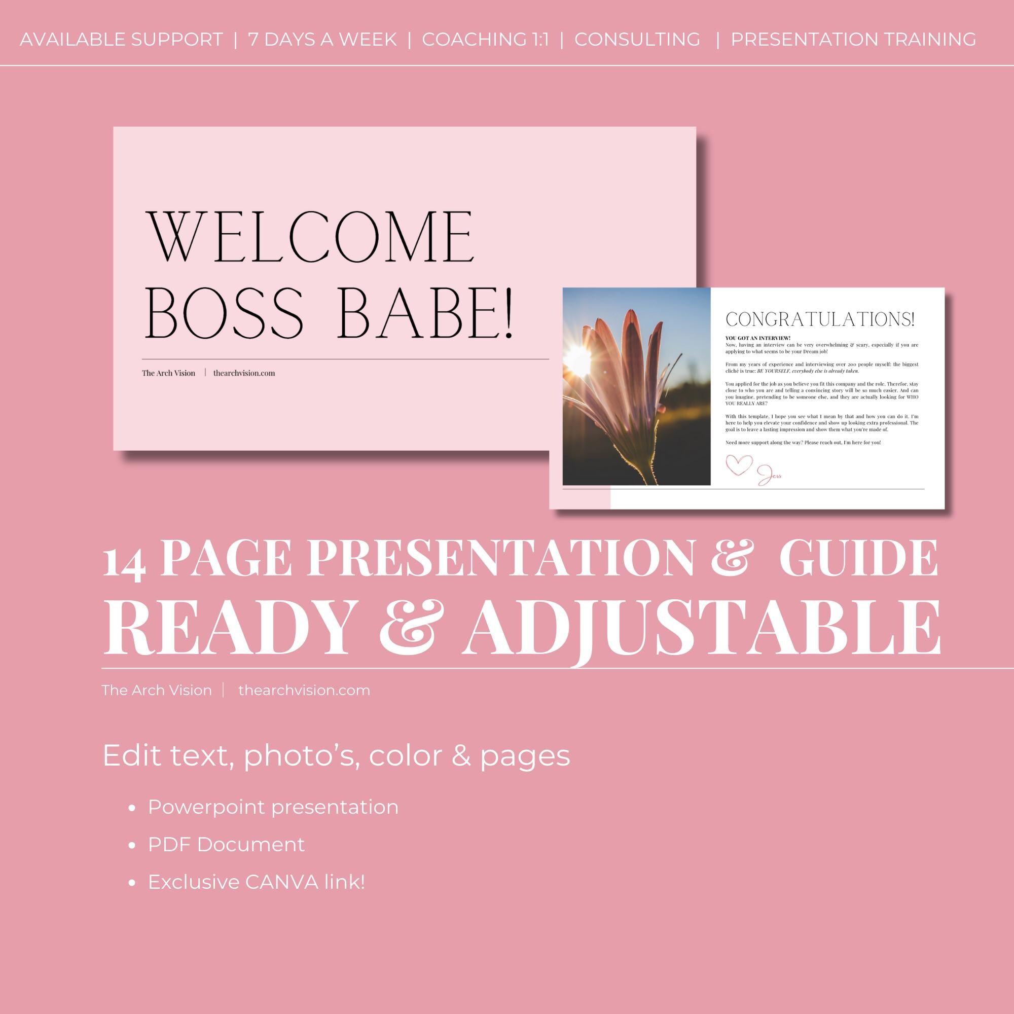 Interview Presentation Template | Professional Job Interview Slideshow ...