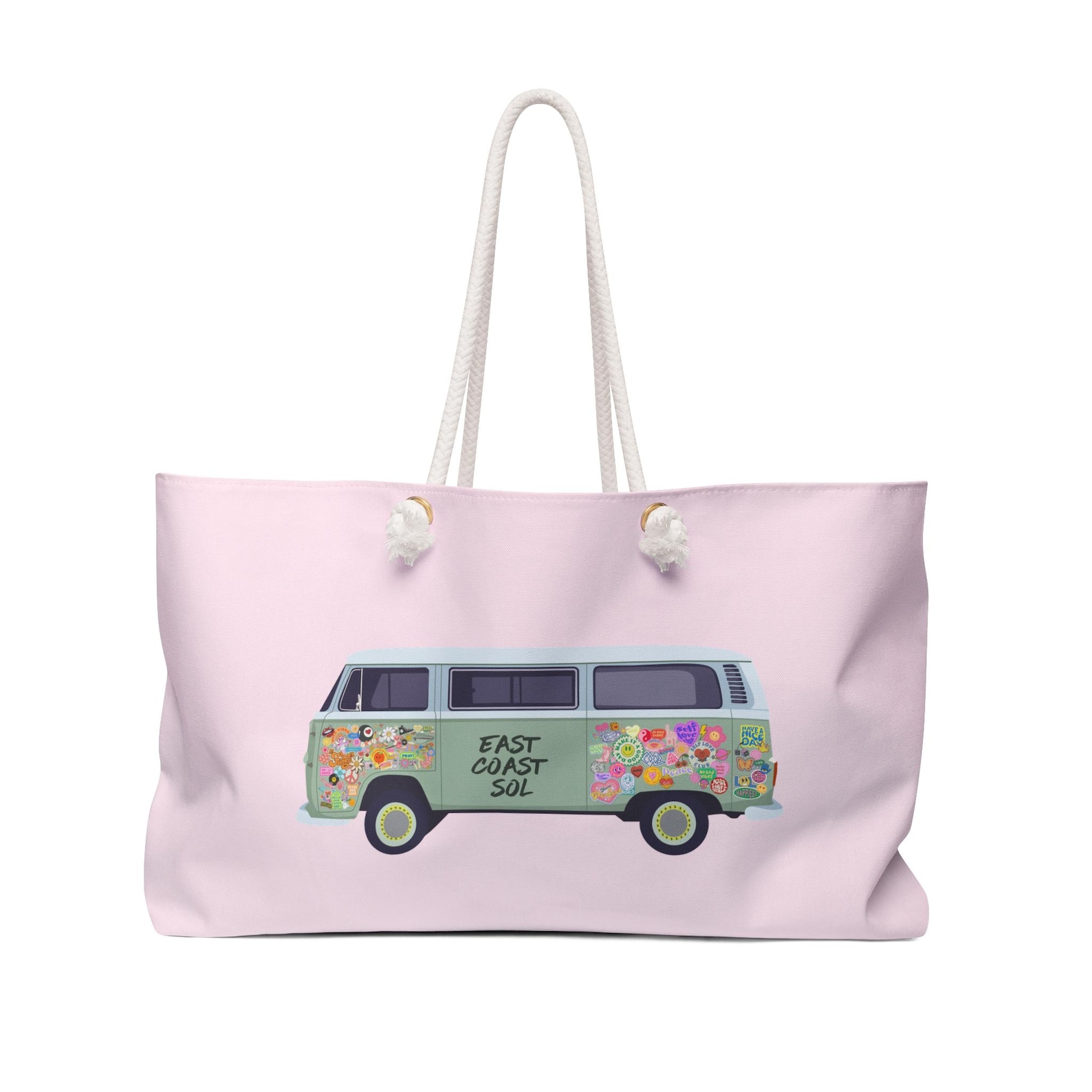 Vintage VW Bus Weekender Bag, Perfect for Getaways, Travel, Beach Days ...