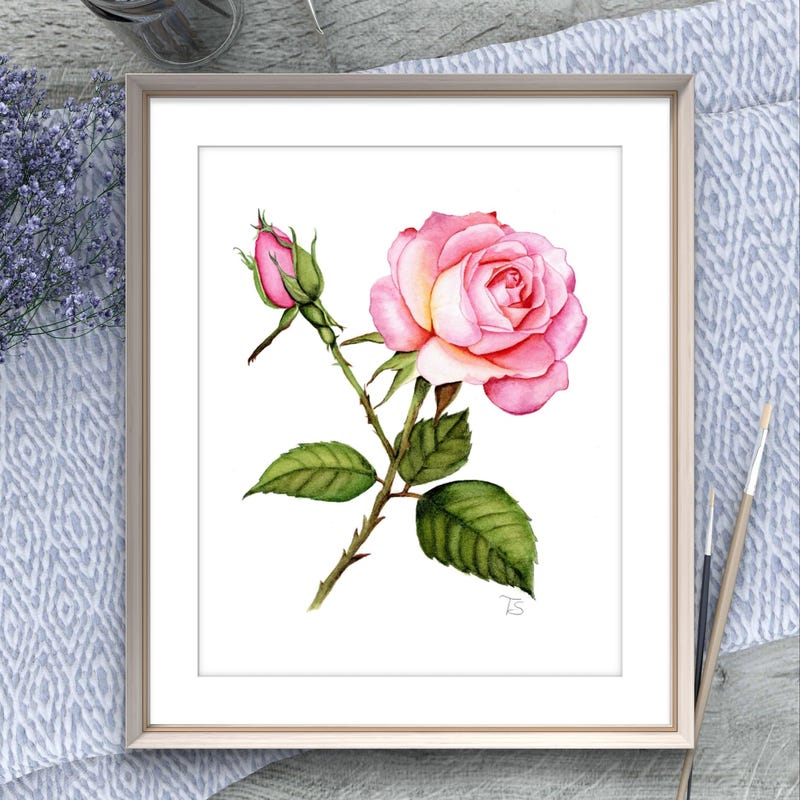 Hand Painted Roses - Etsy