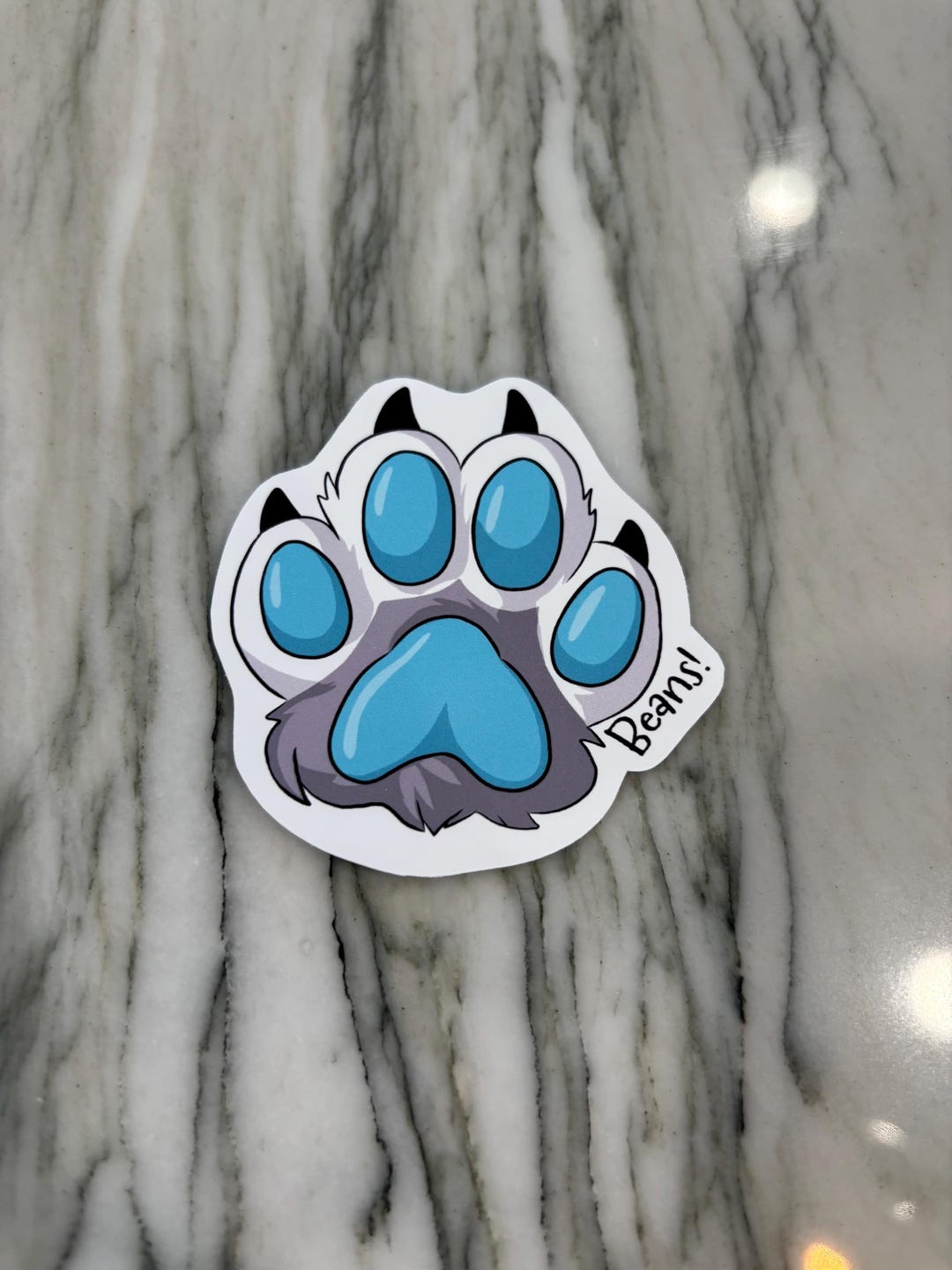 Beans Paw Sticker - Etsy