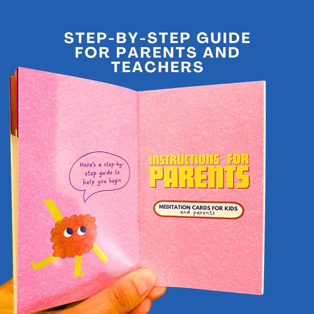 Digital Mindfulness Cards for Kids | Parent-child Meditation Activities ...