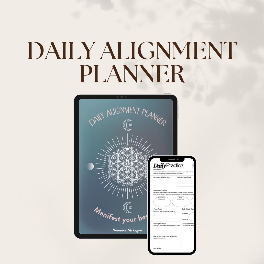 Daily Alignment Planner - Printable PDF |3-month Daily Planner With ...