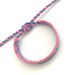 Greek Wave Friendship Bracelet Pink and Blue Handmade Macrame Jewelry ...