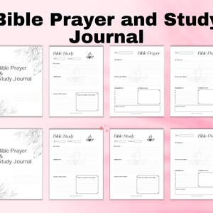 Bible Prayer and Study Journal, Bible Study Journal, Prayer Journal ...