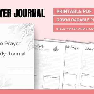 Bible Prayer and Study Journal, Bible Study Journal, Prayer Journal ...