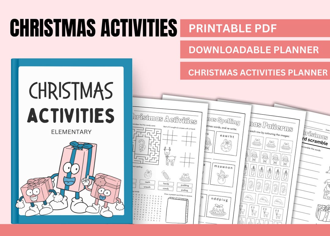 Ultimate Christmas Activities Planner, Fun Word Games, Drawings, and ...