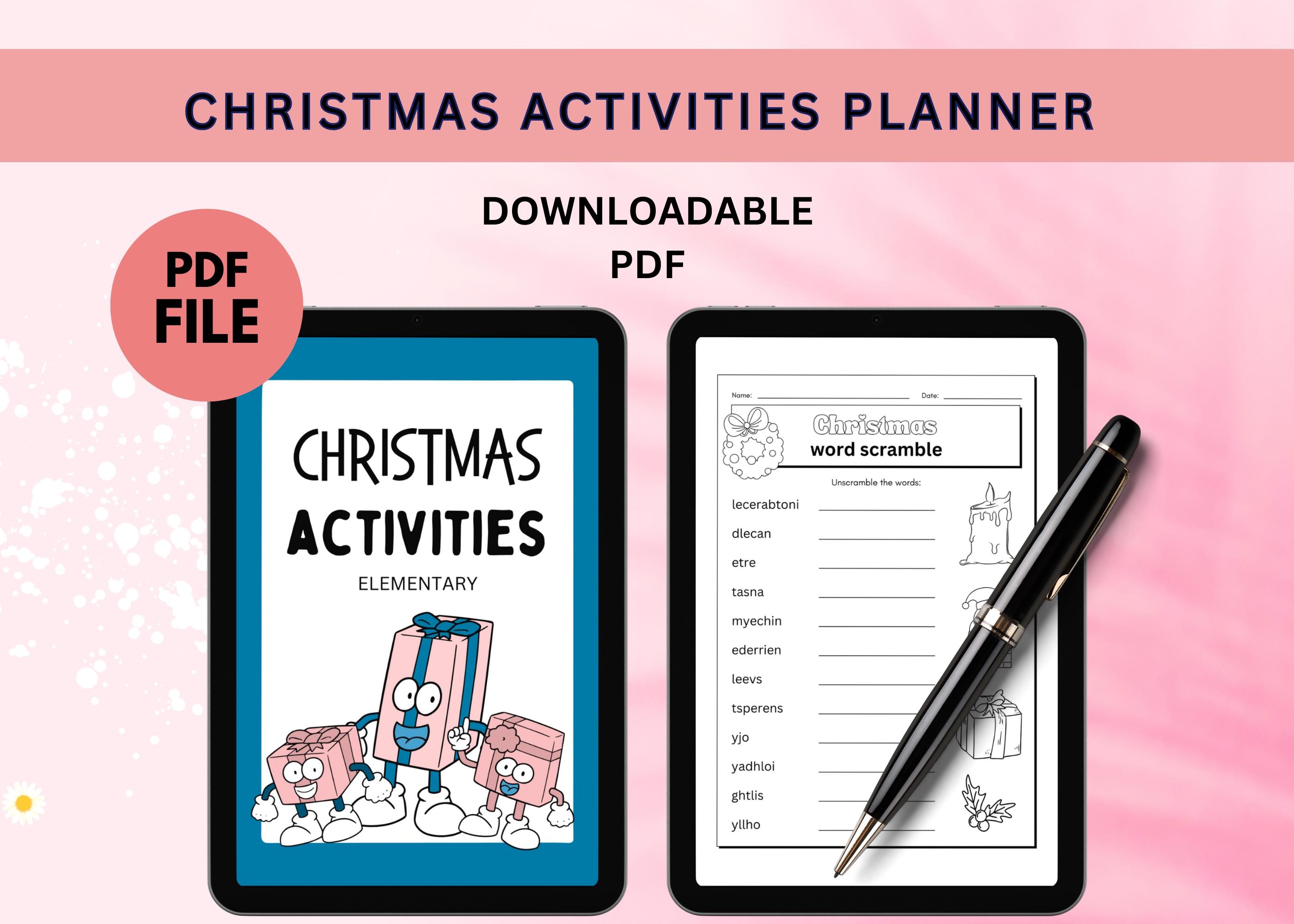 Ultimate Christmas Activities Planner, Fun Word Games, Drawings, and ...