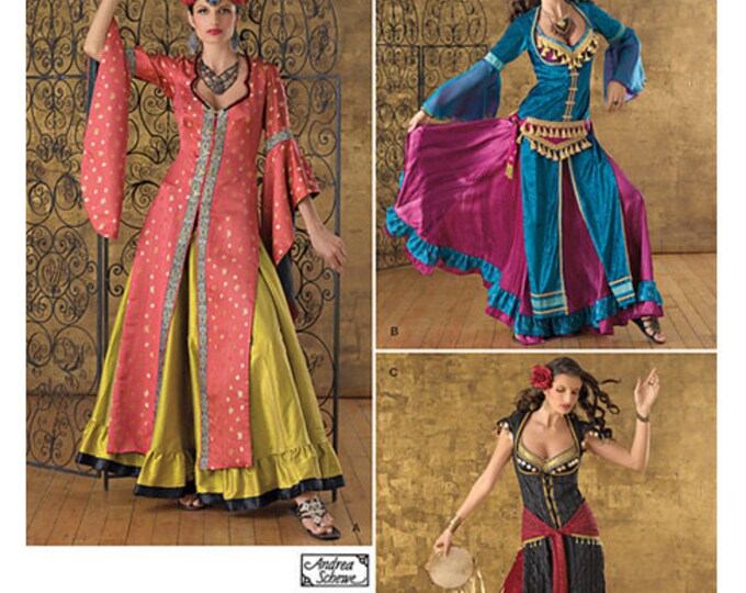 Pattern - Simplicity 2159 Bellydance Costume Ghawazee Coat Size 6, 8 ...