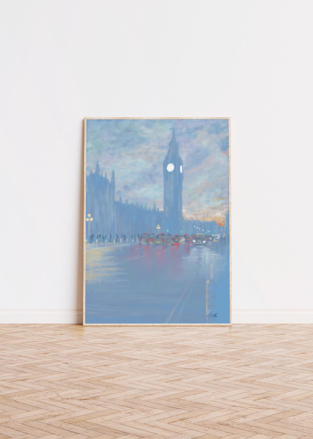 Waterloo Sunset Print, Westminster Bridge, Monet Inspired London Art - Etsy