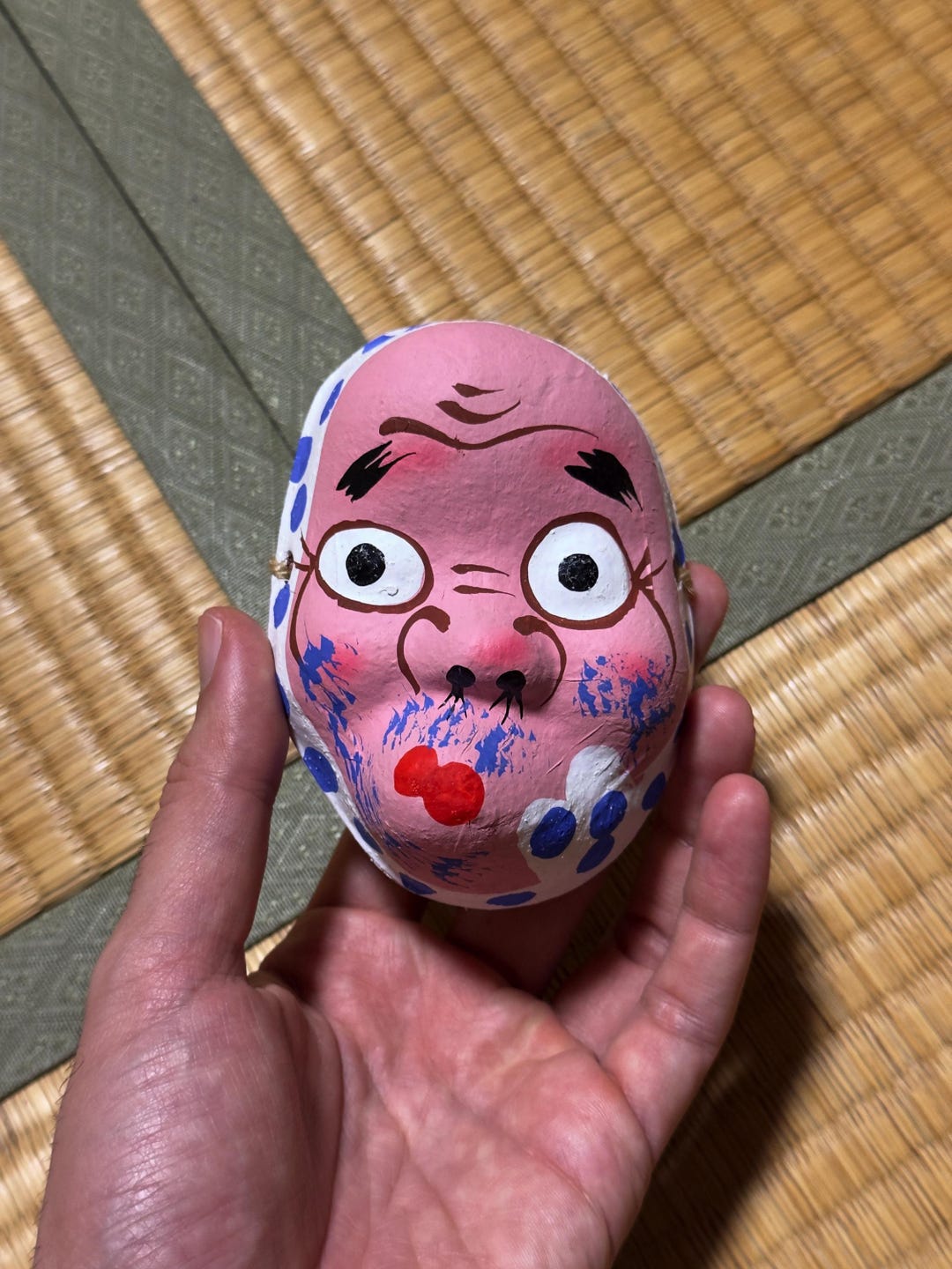 Small Japanese 'hyottoko'ひょっとこ Mask Decoration Authentic Festival ...