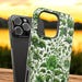 Green Botanical Pattern Phone Case - Elegant Nature-inspired Floral ...
