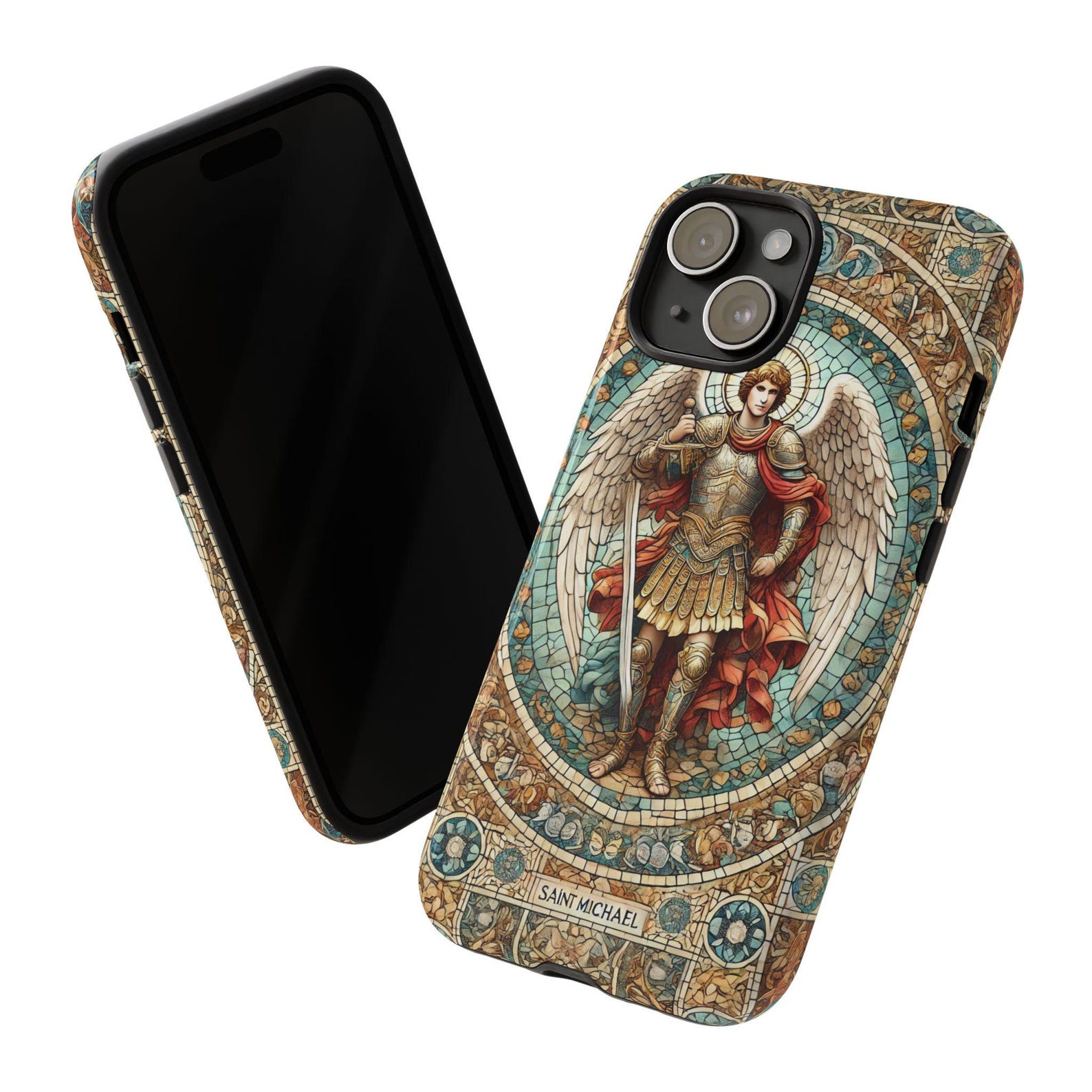 Saint Michael Archangel Stained Glass Art Phone Case – Divine ...