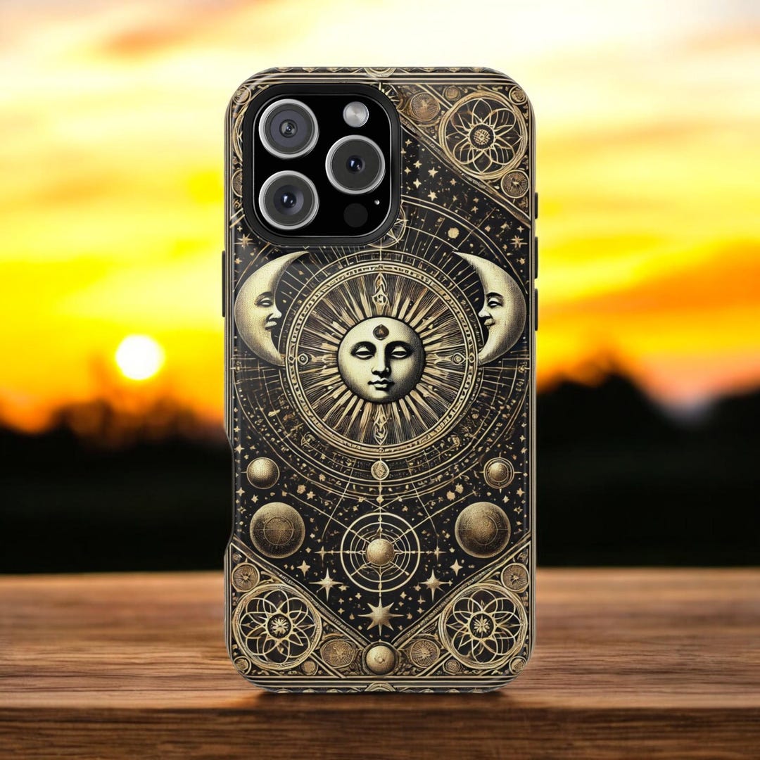 Celestial Sun and Moon Phone Case - Mystical Astrology Design With ...