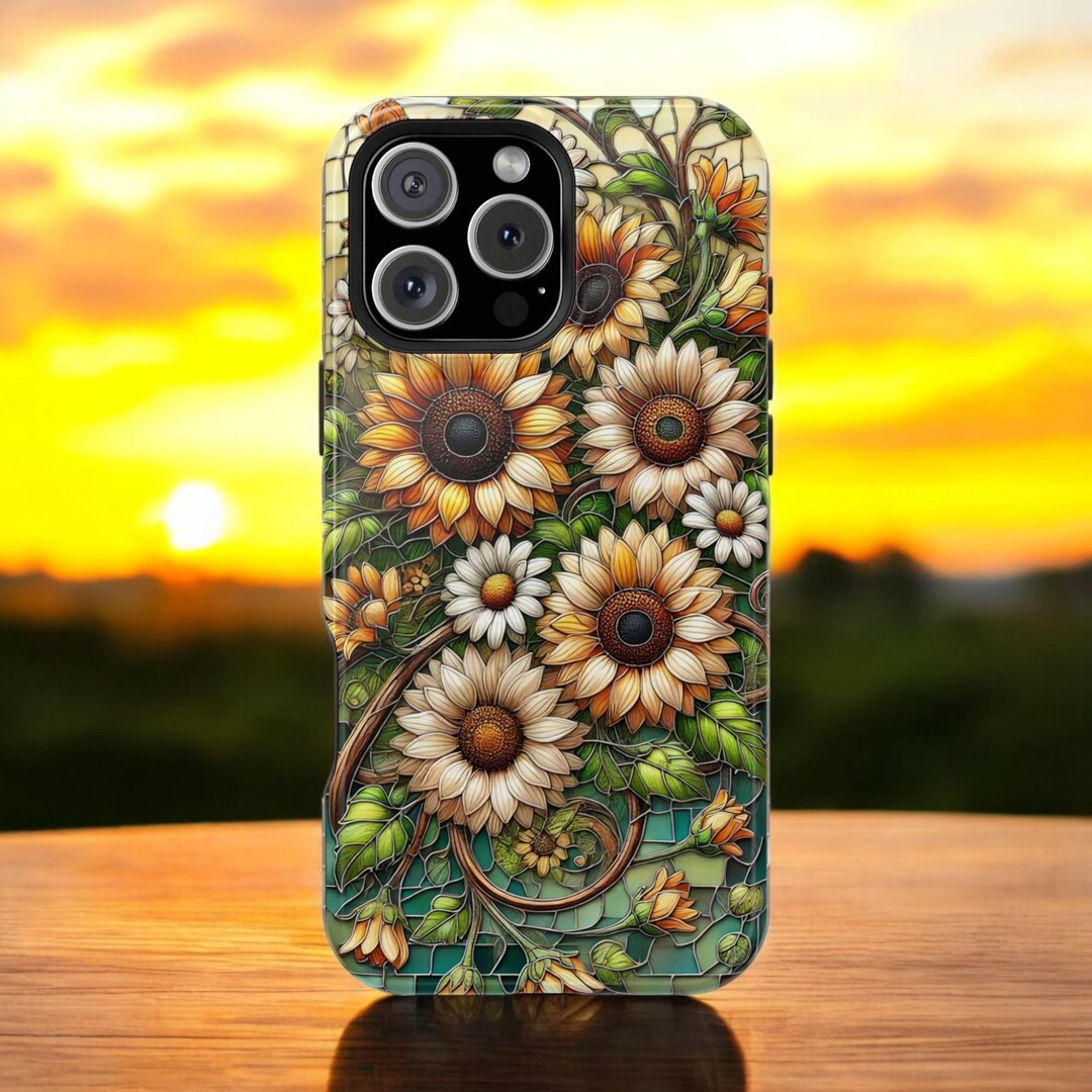 Vibrant Sunflower Phone Case - Nature-inspired Floral Protective Cover ...