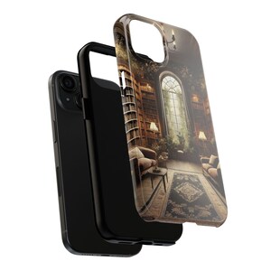 Vintage Library Room Phone Case – Cozy Reading Nook With Classic Charm ...