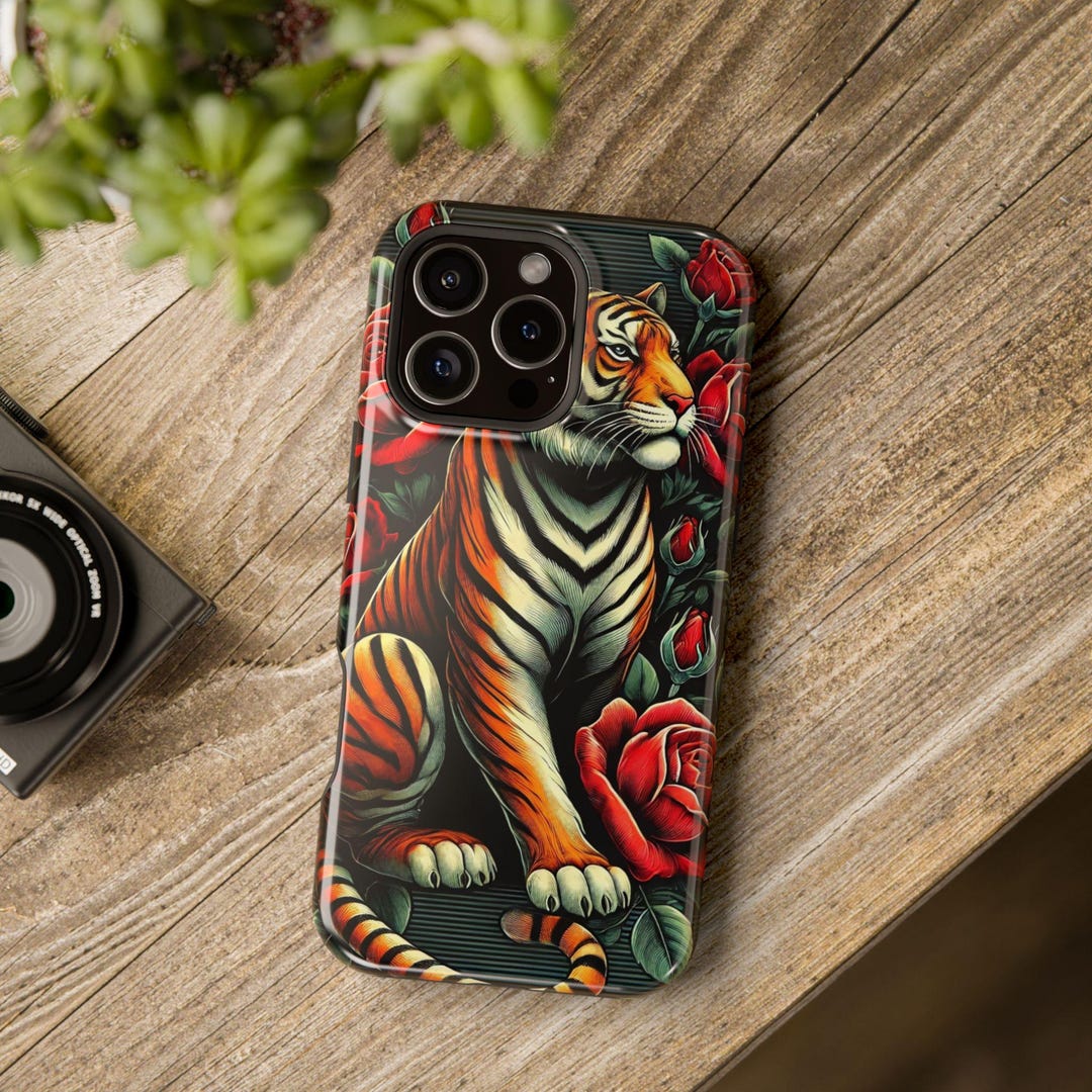 Tiger Phone Case, Bold Wildlife iPhone Cover, Fierce Animal Phone Cover ...