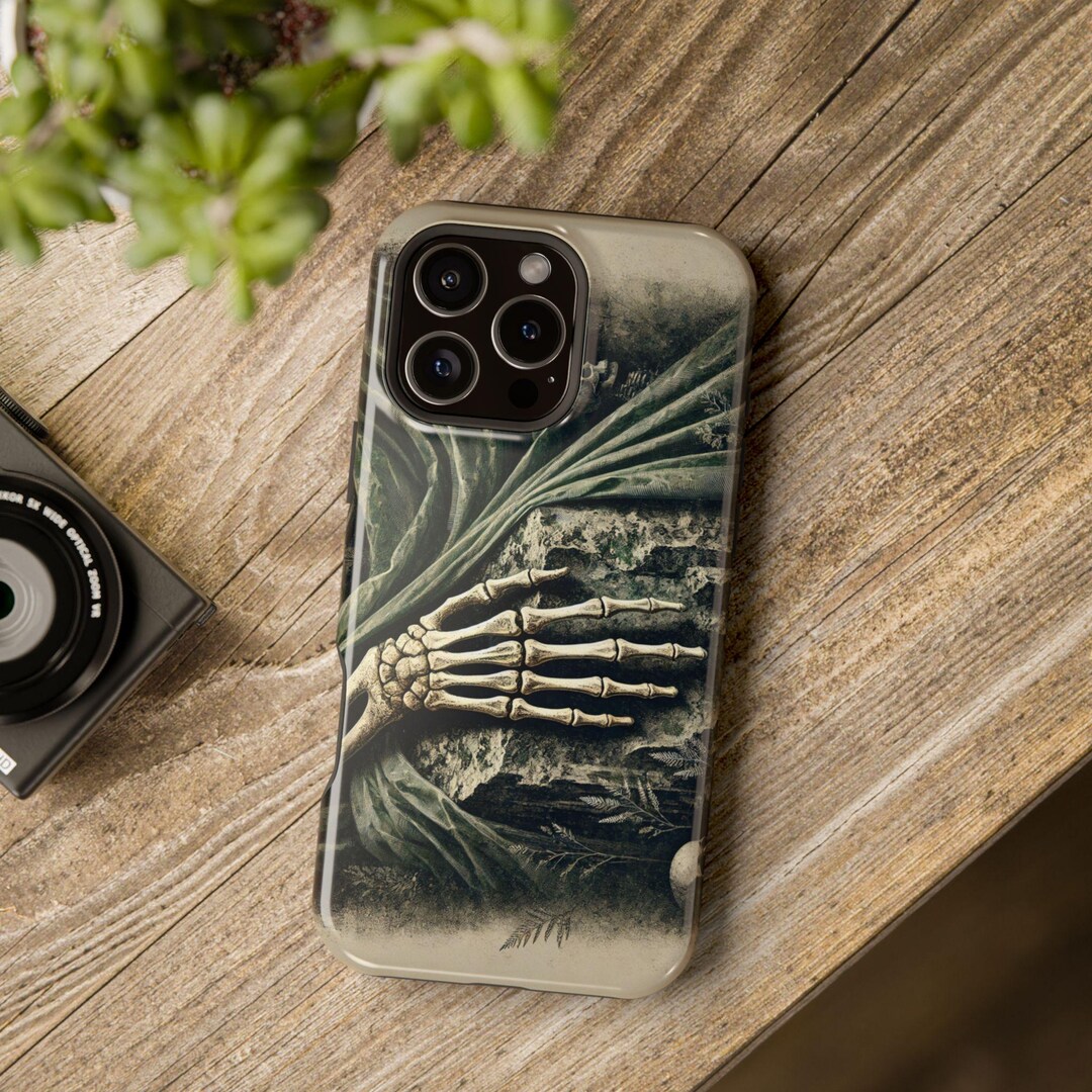 Gothic Skeleton Hand Phone Case, Spooky Hallow Phone Cover, iPhone Case ...