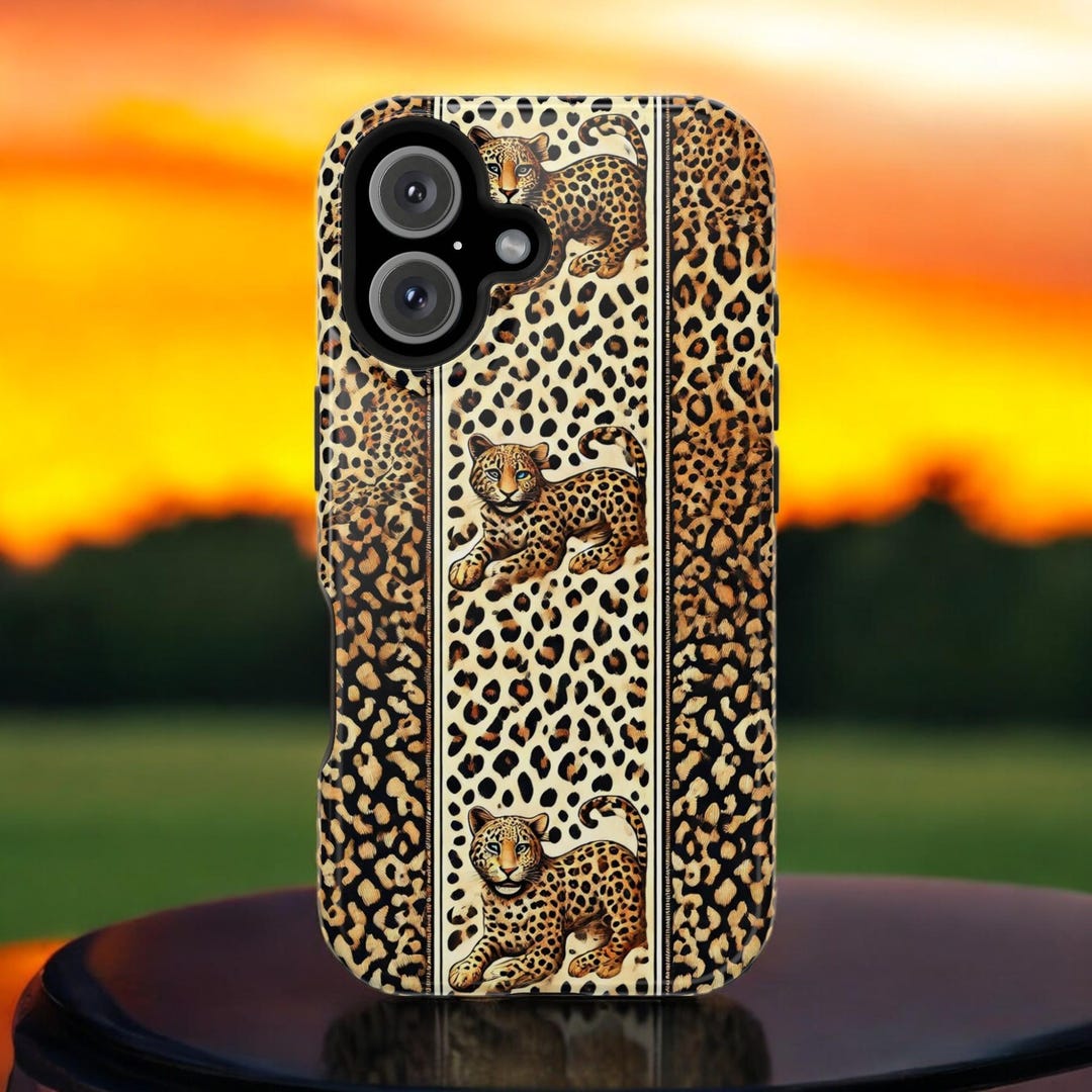 Leopard Print Phone Case - Stylish Animal Pattern Design, iPhone Case ...