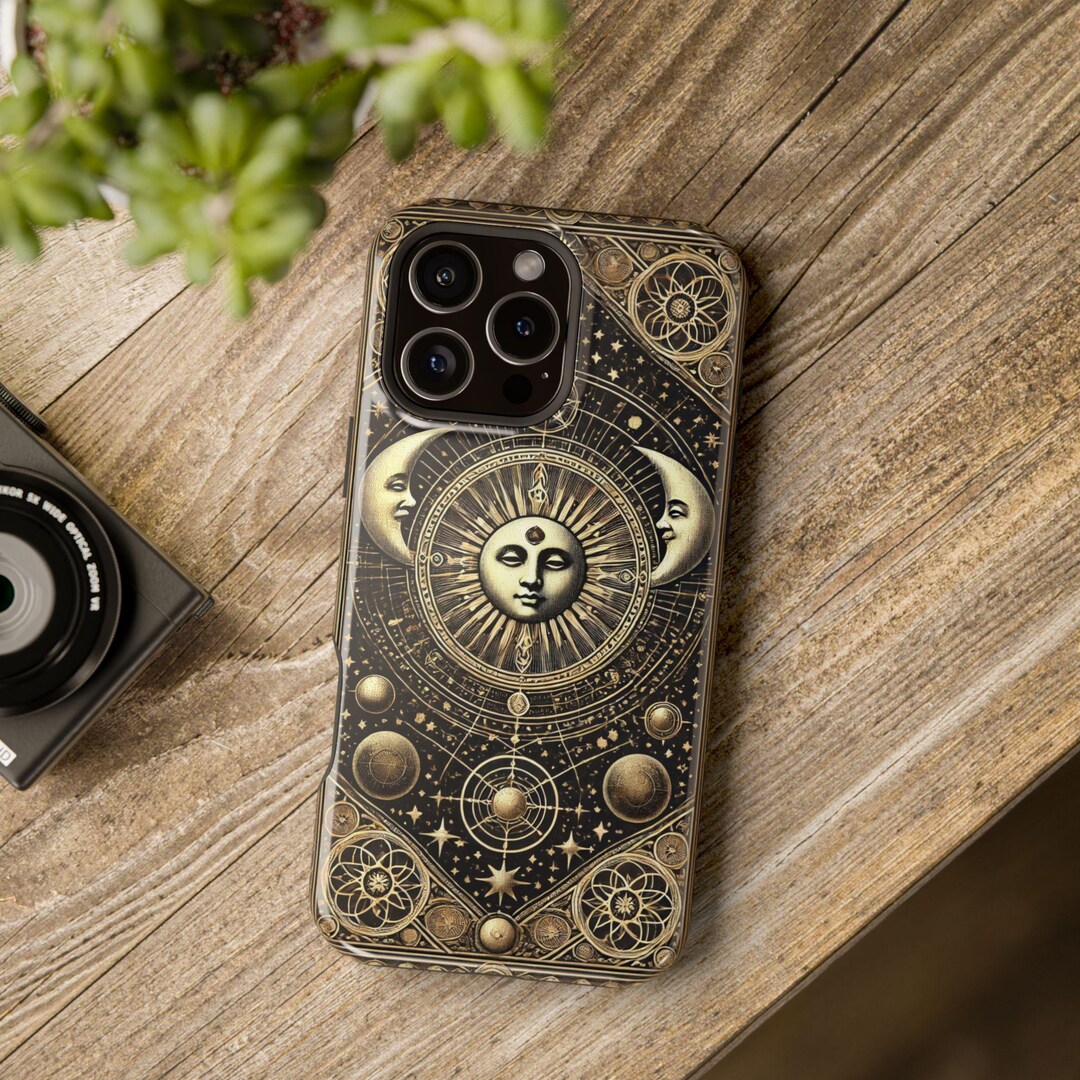 Celestial Sun and Moon Phone Case, Astrology Phone Cover, Custom Phone ...