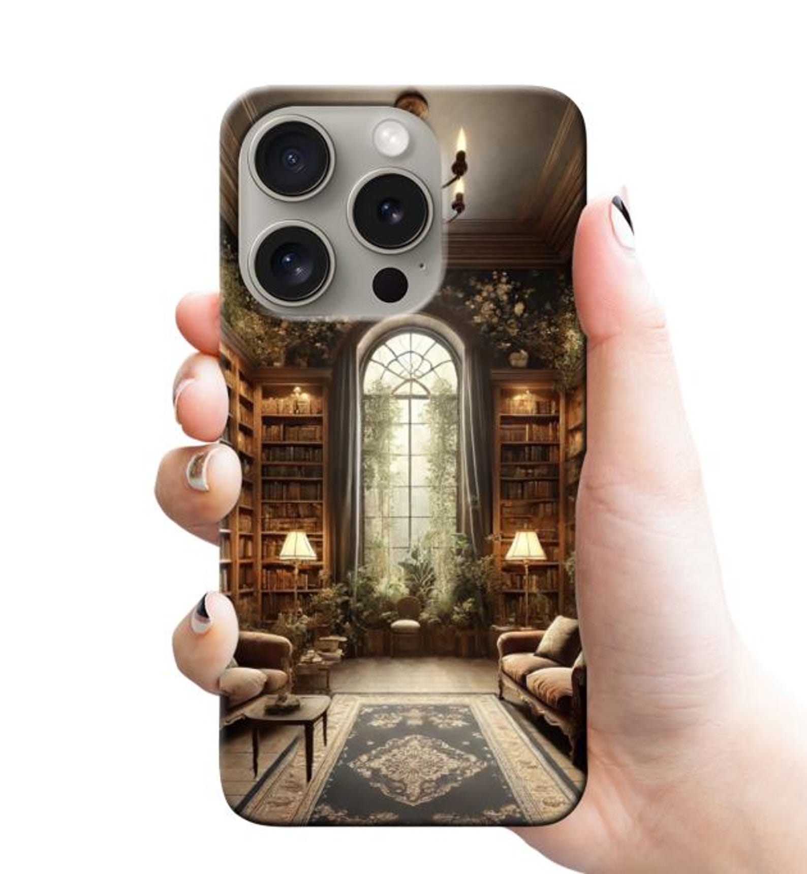 Vintage Library Room Phone Case – Cozy Reading Nook With Classic Charm ...
