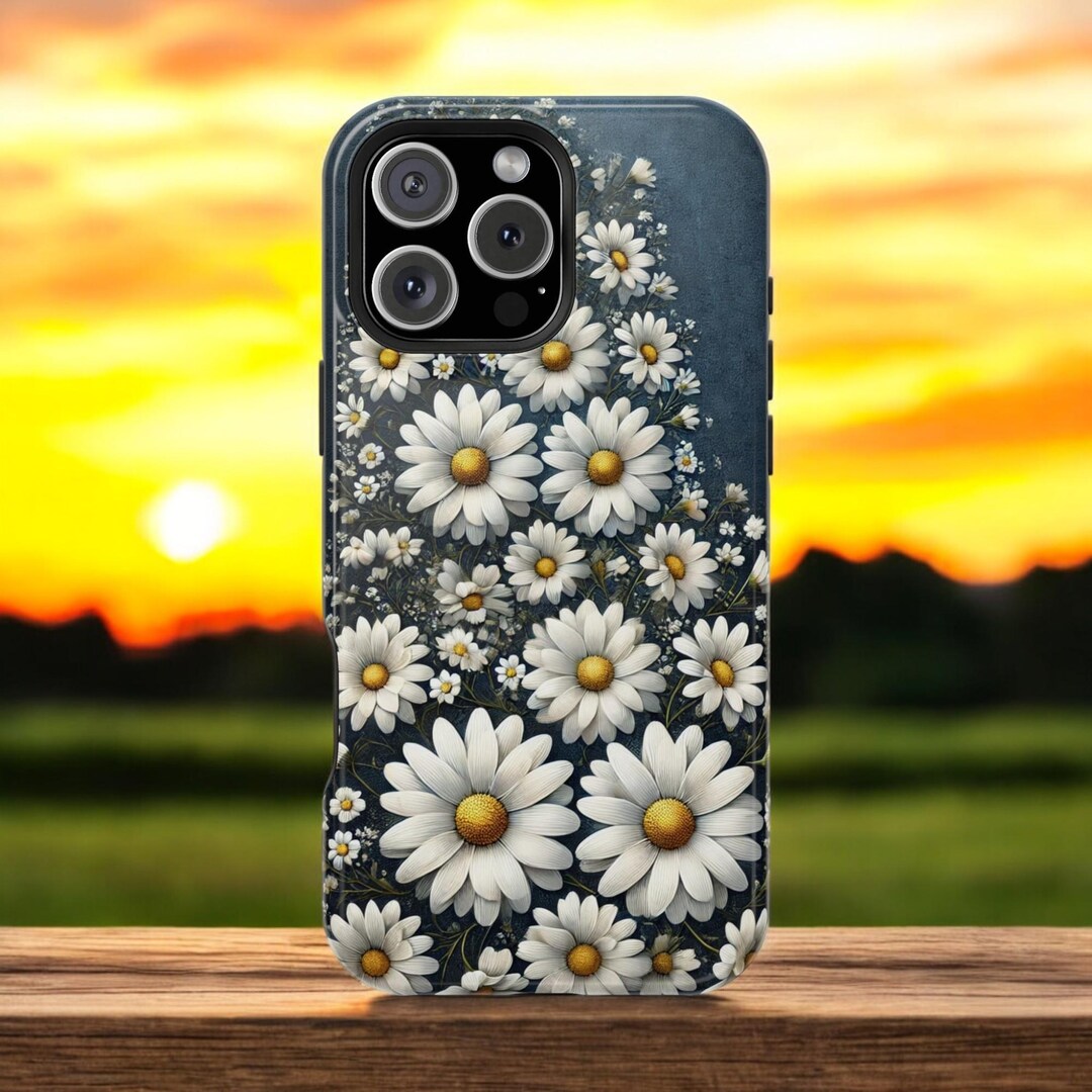 Elegant Daisy Flower Phone Case – Minimalist Floral Design, Flower ...