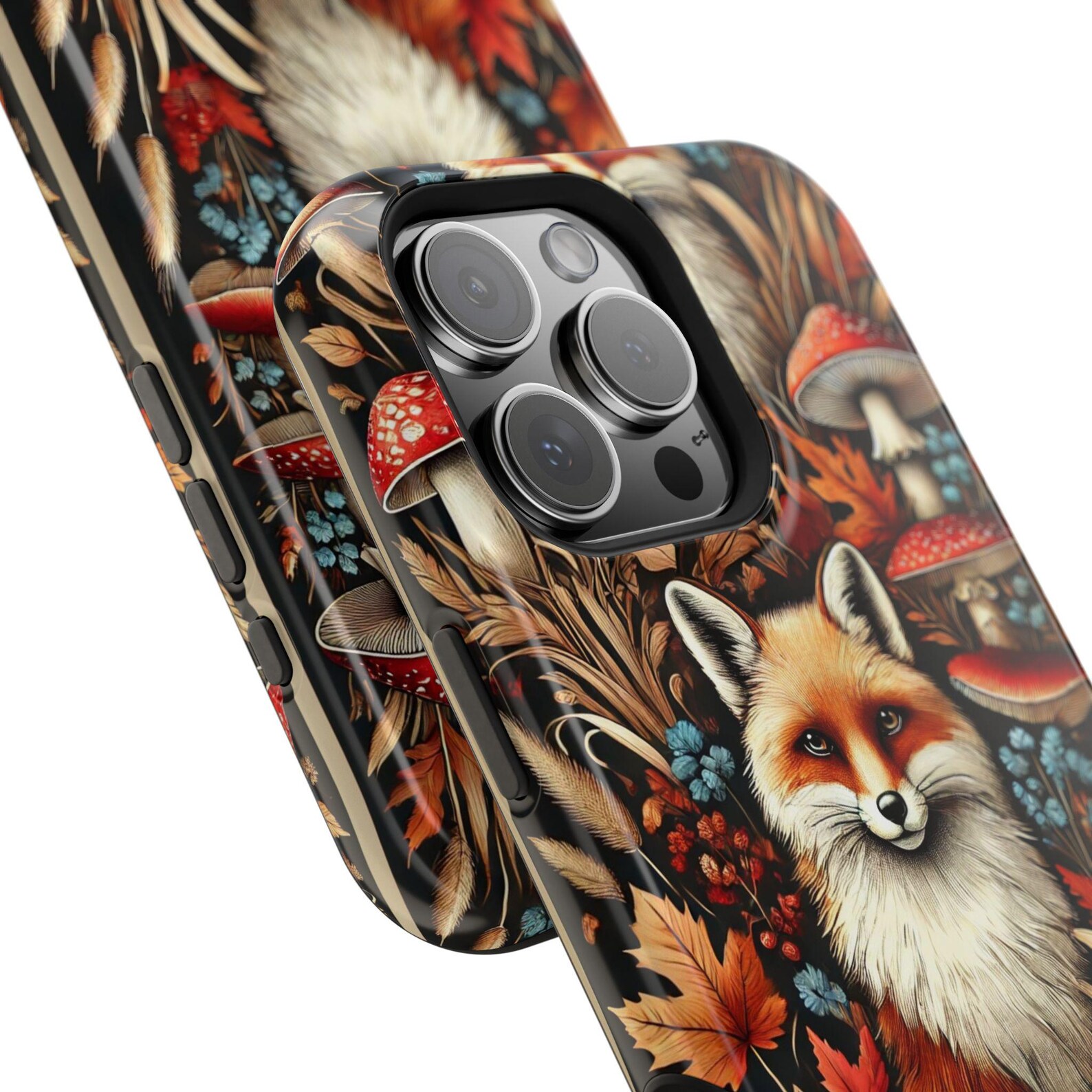 Enchanting Fox and Mushroom Forest Phone Case – Autumn Woodland ...
