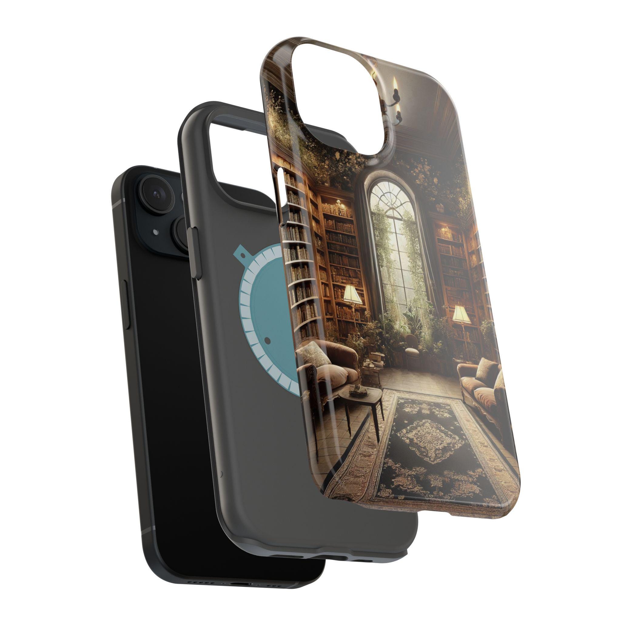 Vintage Library Room Phone Case – Cozy Reading Nook With Classic Charm ...