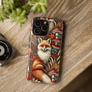 Enchanting Fox and Mushroom Forest Phone Case – Autumn Woodland ...