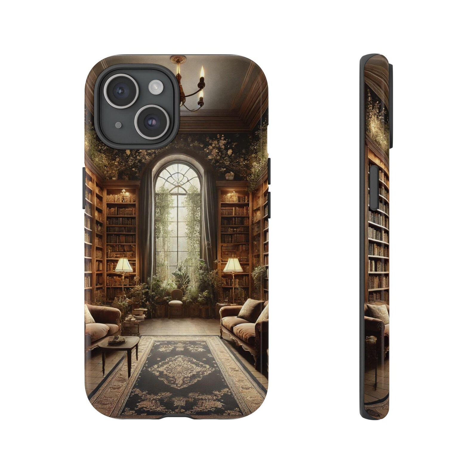 Vintage Library Room Phone Case – Cozy Reading Nook With Classic Charm ...