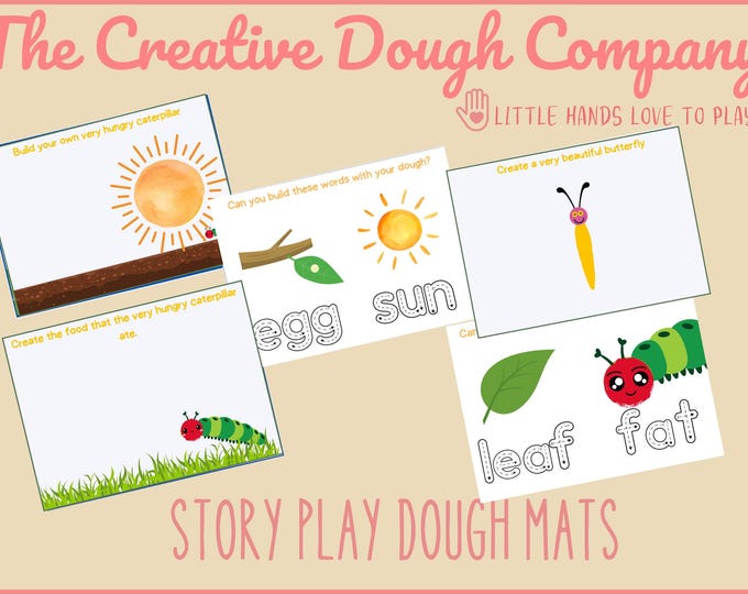 Very Hungry Caterpillar Play Dough Mat,digital Download,printable ...