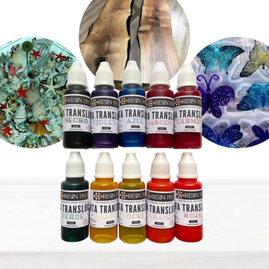 Clear Colored Ink for Epoxy Resins 100ml DIY, Jewelry, Resin Tables and ...