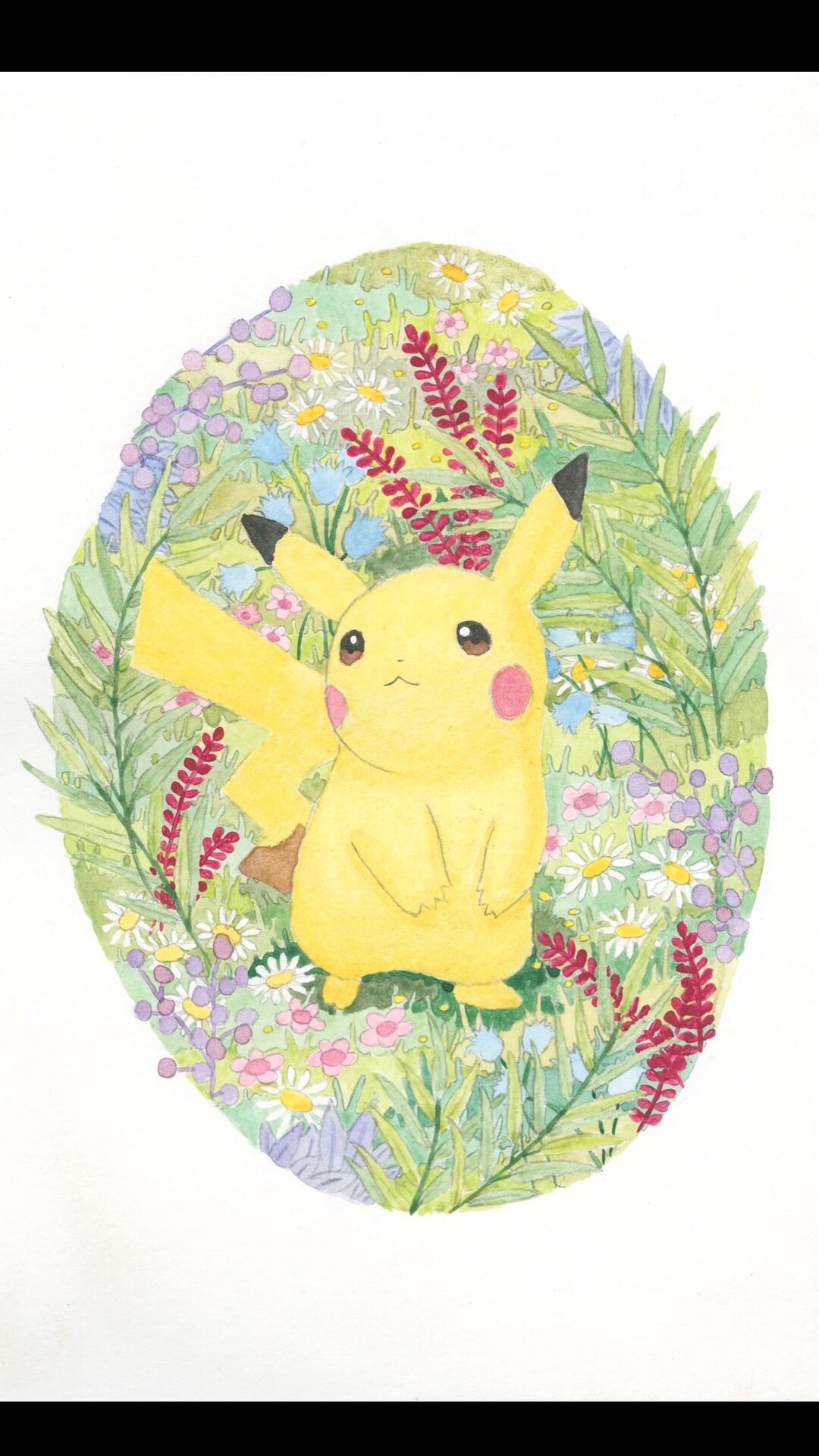 Pokémon Pikachu A5 Watercolour Art Print - Etsy