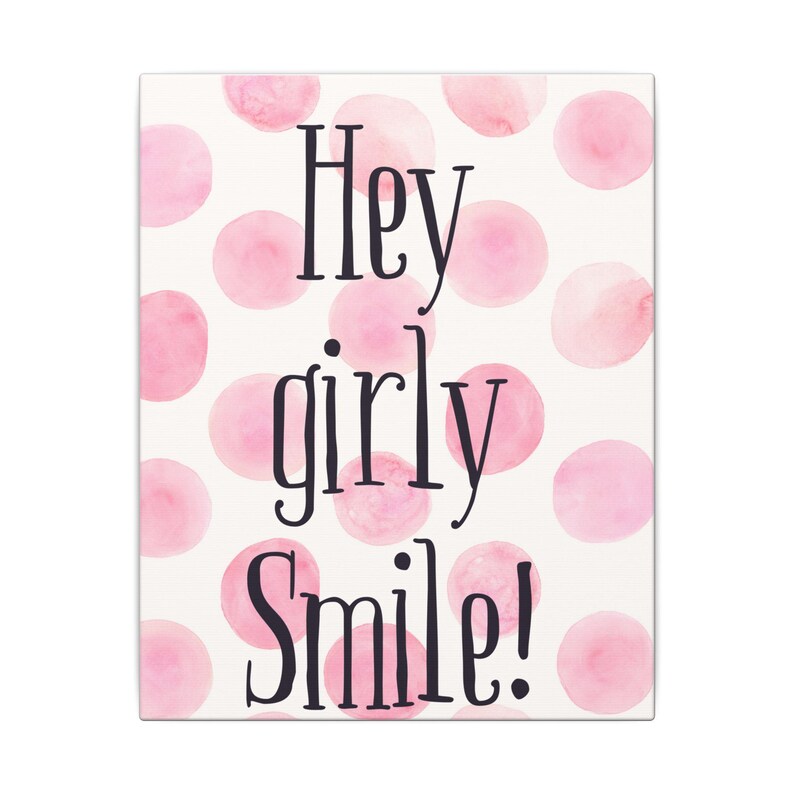 Canvas 8x10 Wall Art, Bright Teen Room Decoration, Fun Tween Room ...