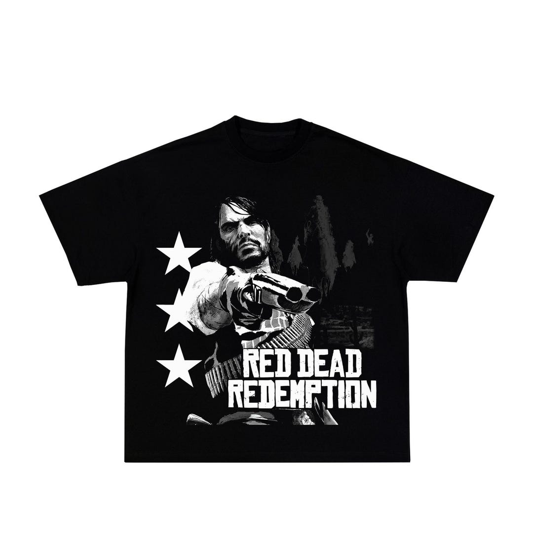 RDR Unisex T-shirt Video Game Art Cover Sizes S, M, L, XL, | Red Dead ...