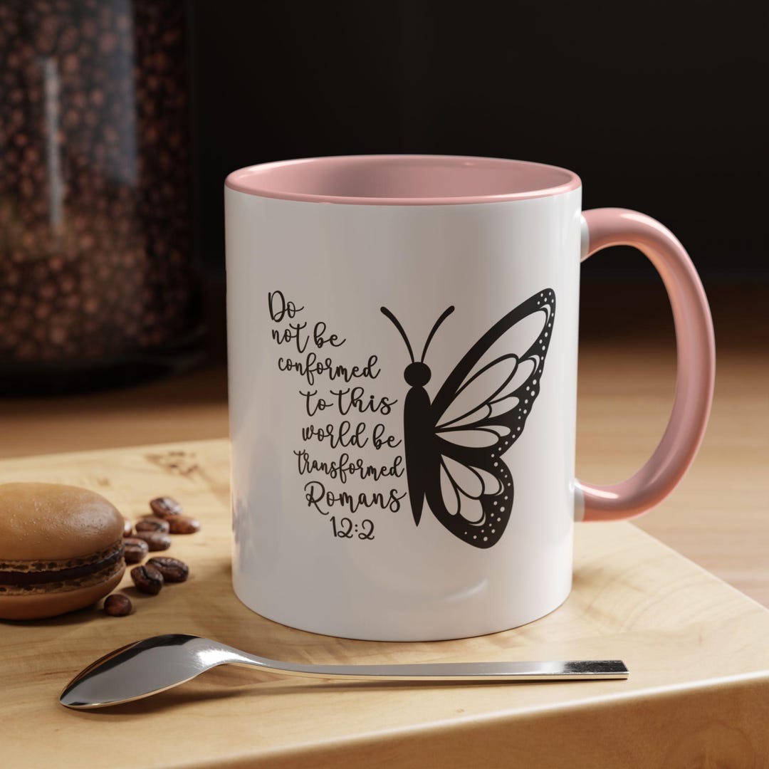 Romans 12:2 Mug, Motivational Coffee Cup, Inspirational Tea Cup ...