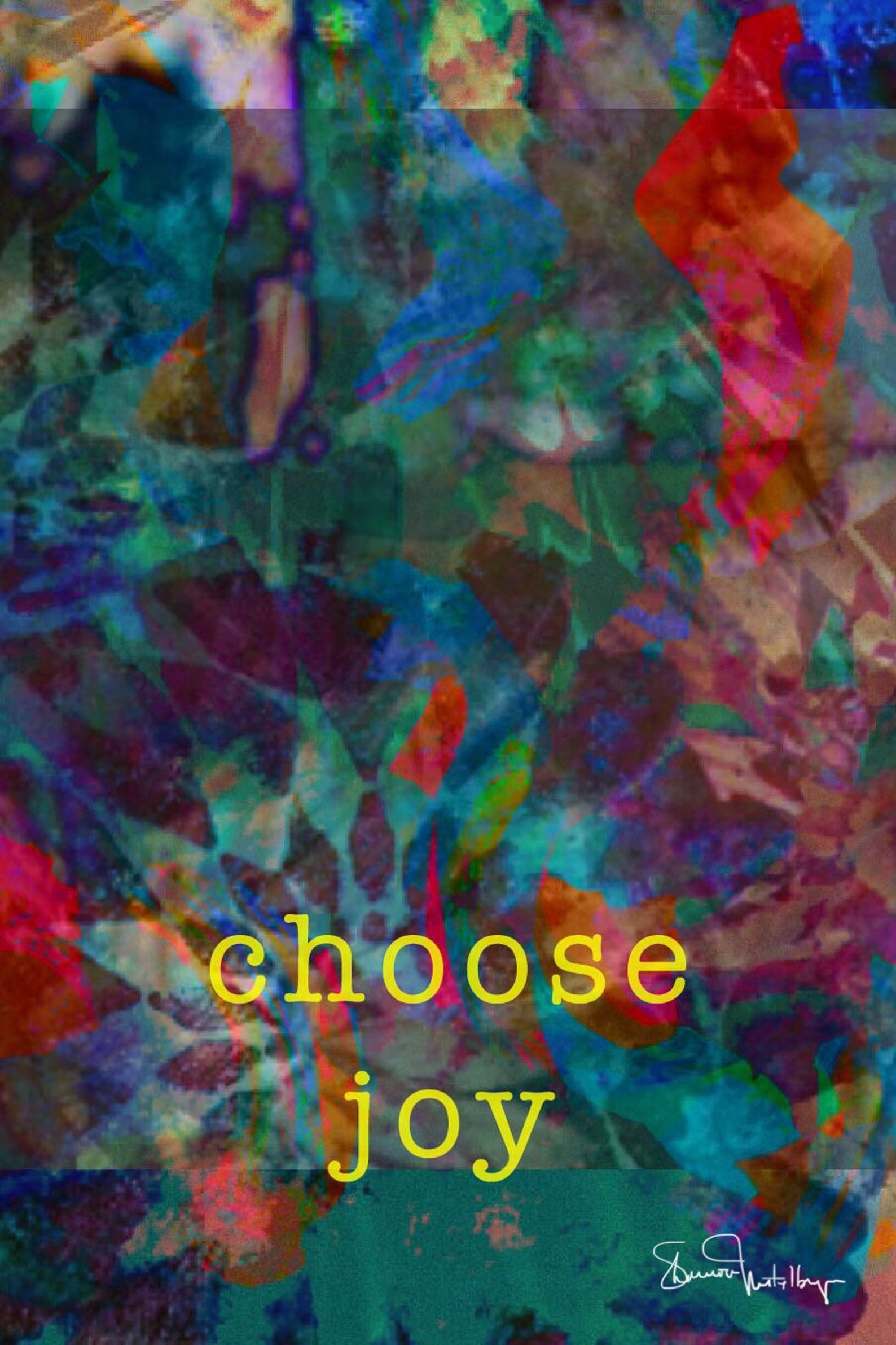 Choose Joy 8x10" Colorful Art Print Home Decor Wall Art Ready to Frame ...