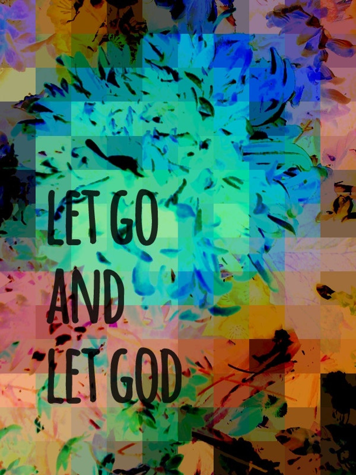 Art Print 8x10 let Go and Let God - Etsy