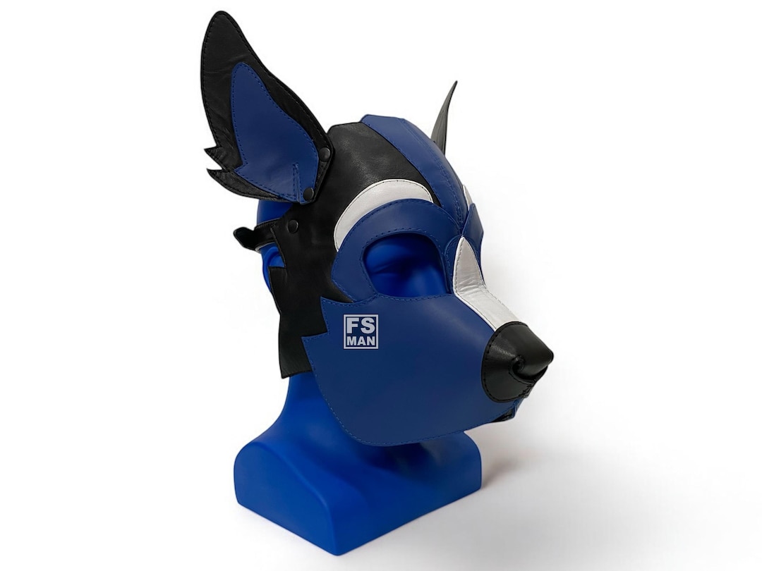 Handmade Leather Puppy Mask by Fsman - Subculture Accessory With ...
