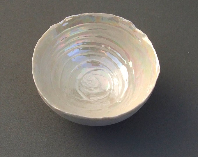 XL Pearl Bowl SALE SECOND misshapen Birthday Gift for Her Wedding Gift ...