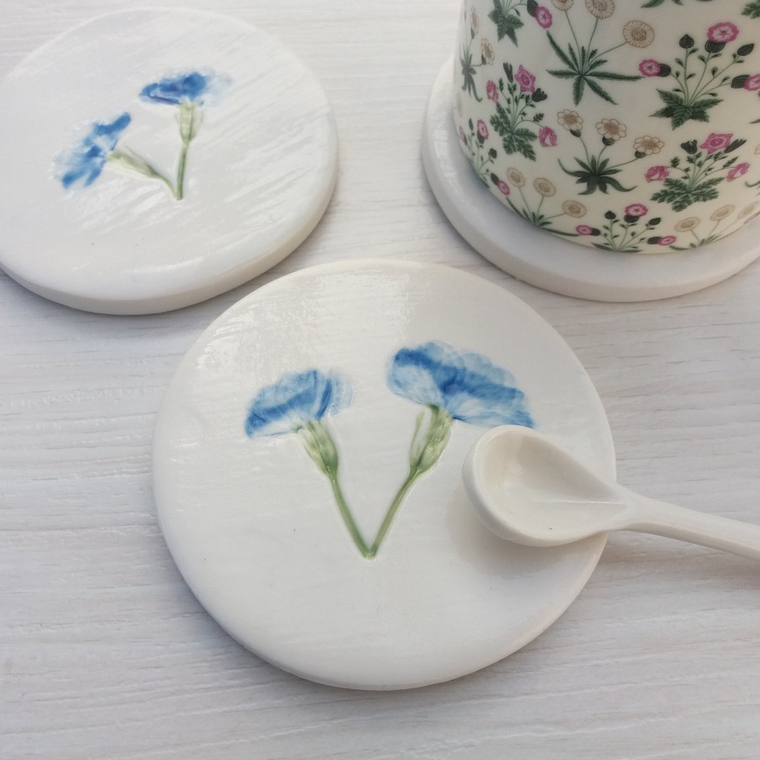 Ceramic Coasters Floral Coasters Christmas Gift Round Coasters ...