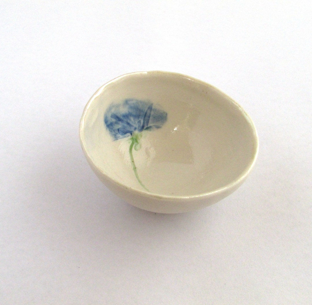 Small Decorative Bowl - SALE / SECOND - Floral Bowl - Small Bowl - Gift ...