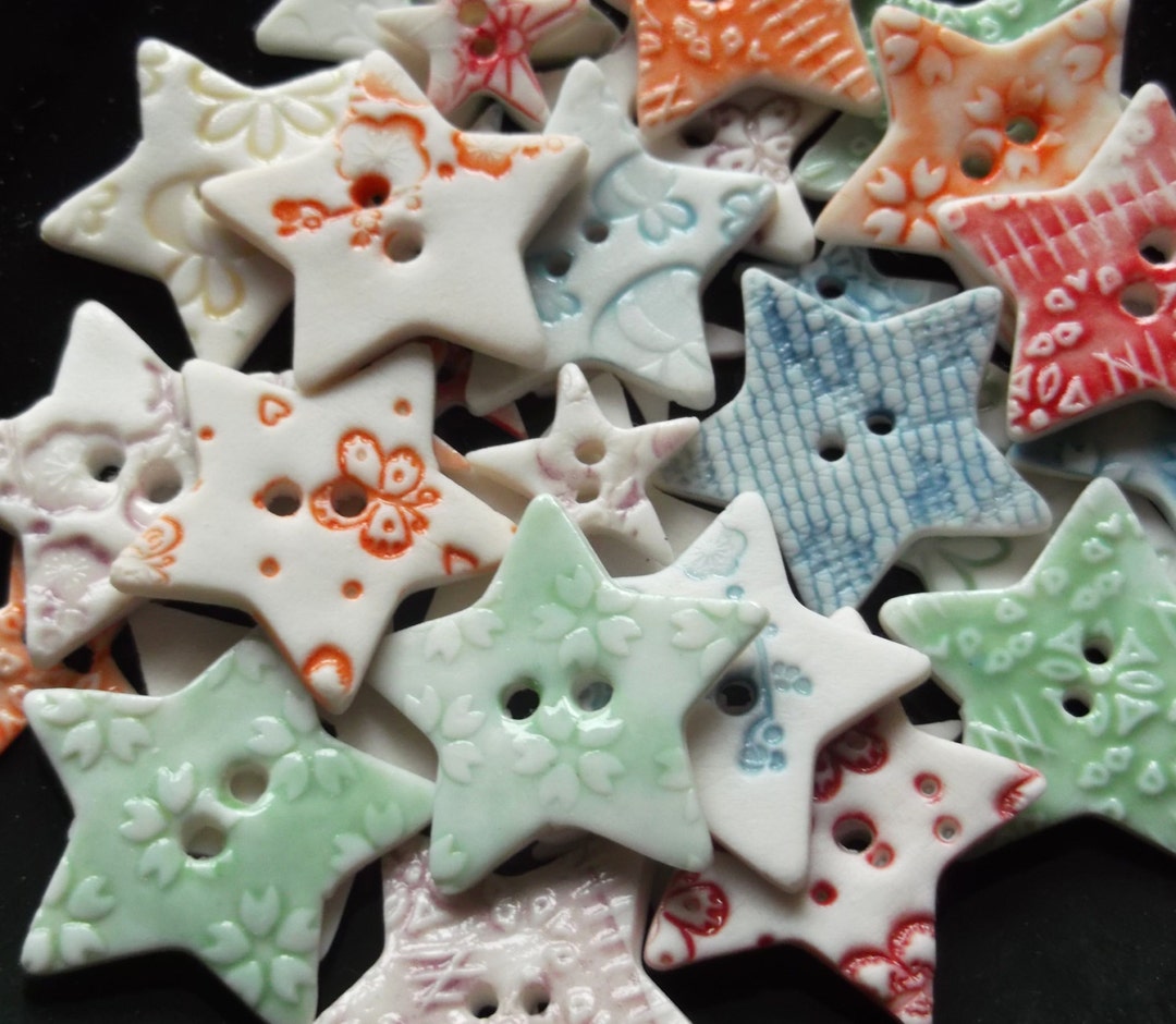 Star Buttons - Star Shape Buttons - Star Button - Sewing Buttons ...