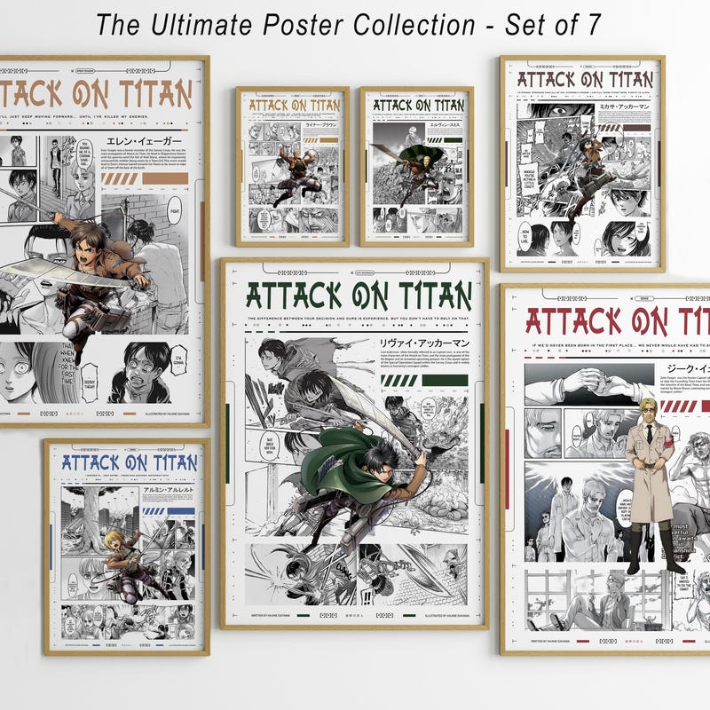 Attack on Titan Poster - Etsy