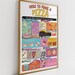 How to Make Pizza Poster Illustrated Step-by-step Recipe Wall Art Fun ...